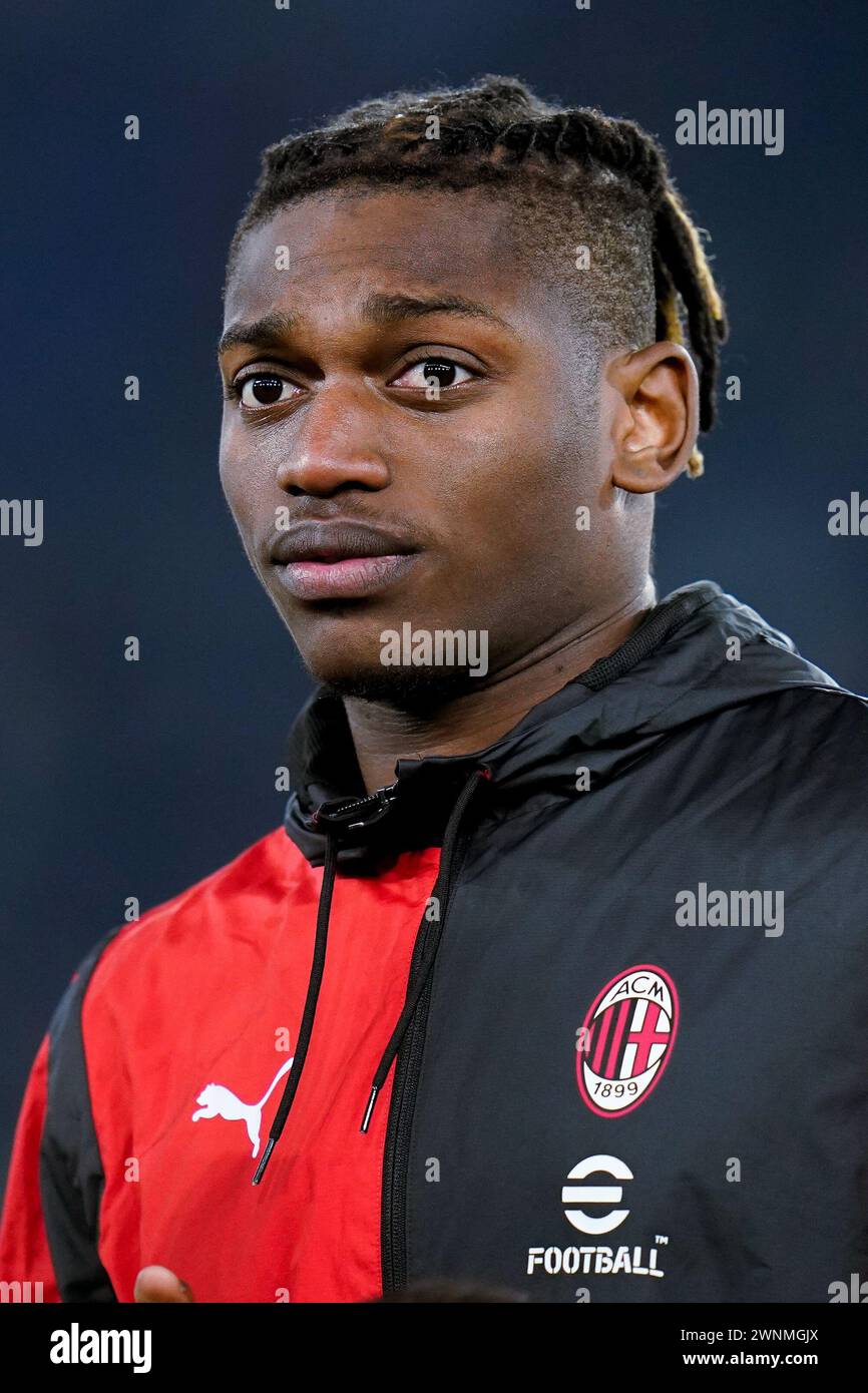 Rafael Leao of AC Milan looks on during the Serie A TIM match between ...