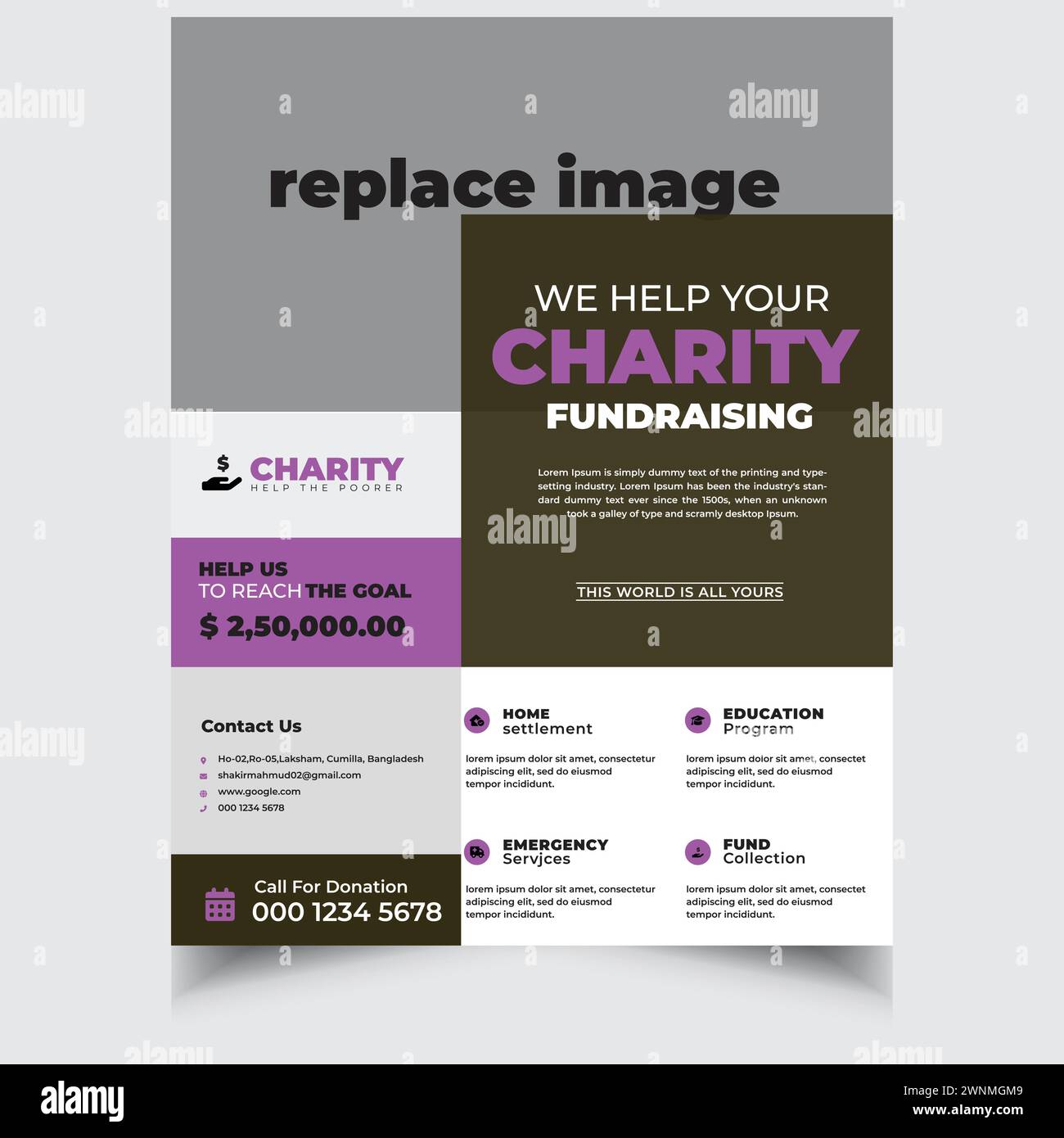 Creative website poster flyer Stock Vector Images - Alamy