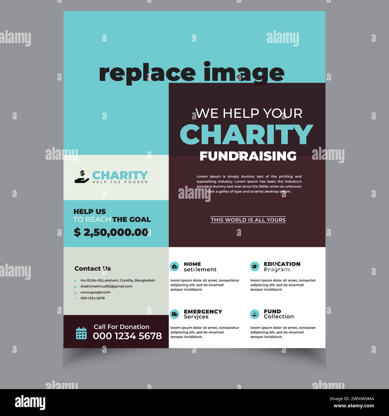 Creative website poster flyer Stock Vector Images - Alamy