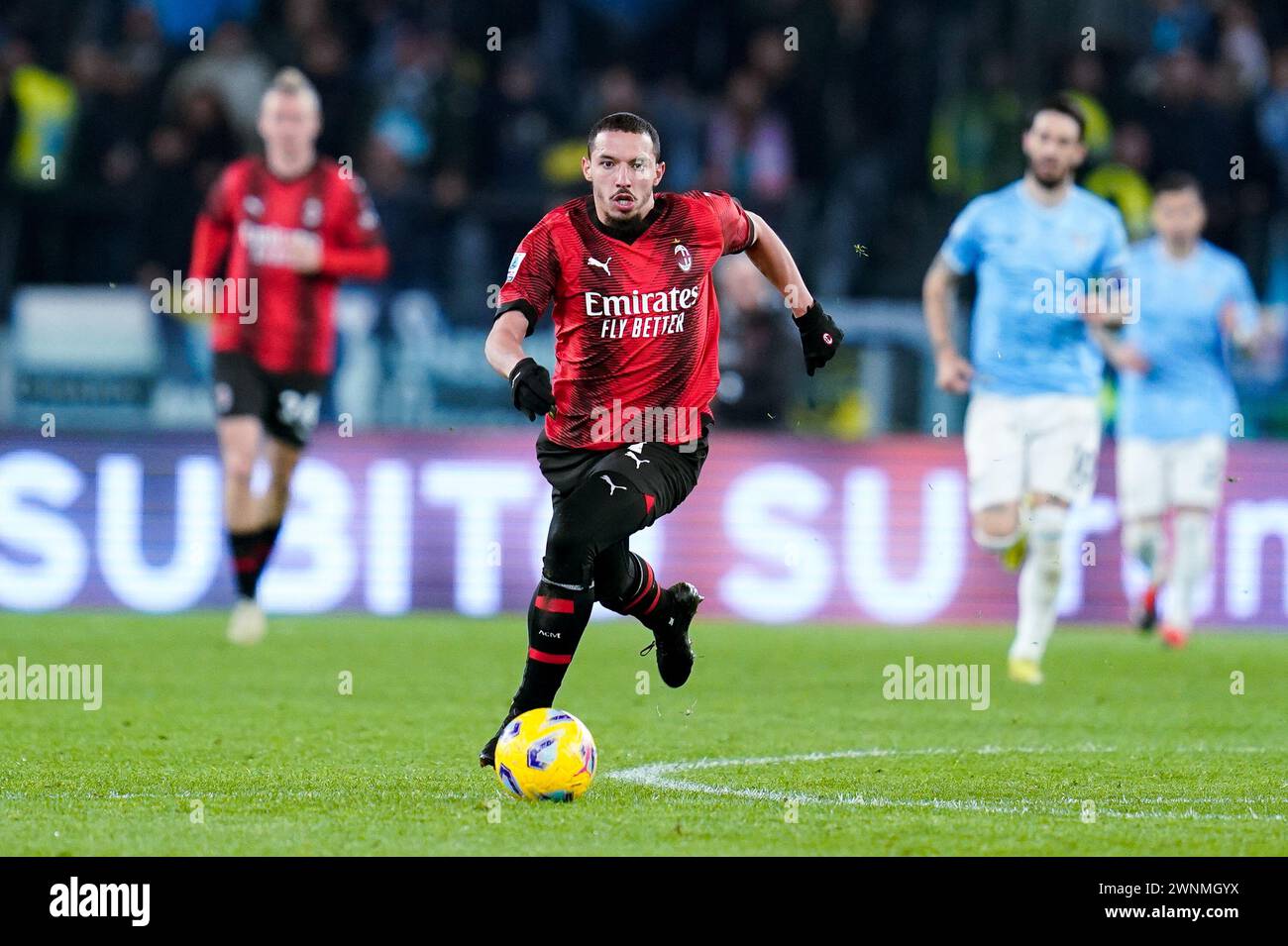 Rome, Italy. 01st Mar, 2024. Ismael Bennacer of AC Milan during the Serie A TIM match between SS ...