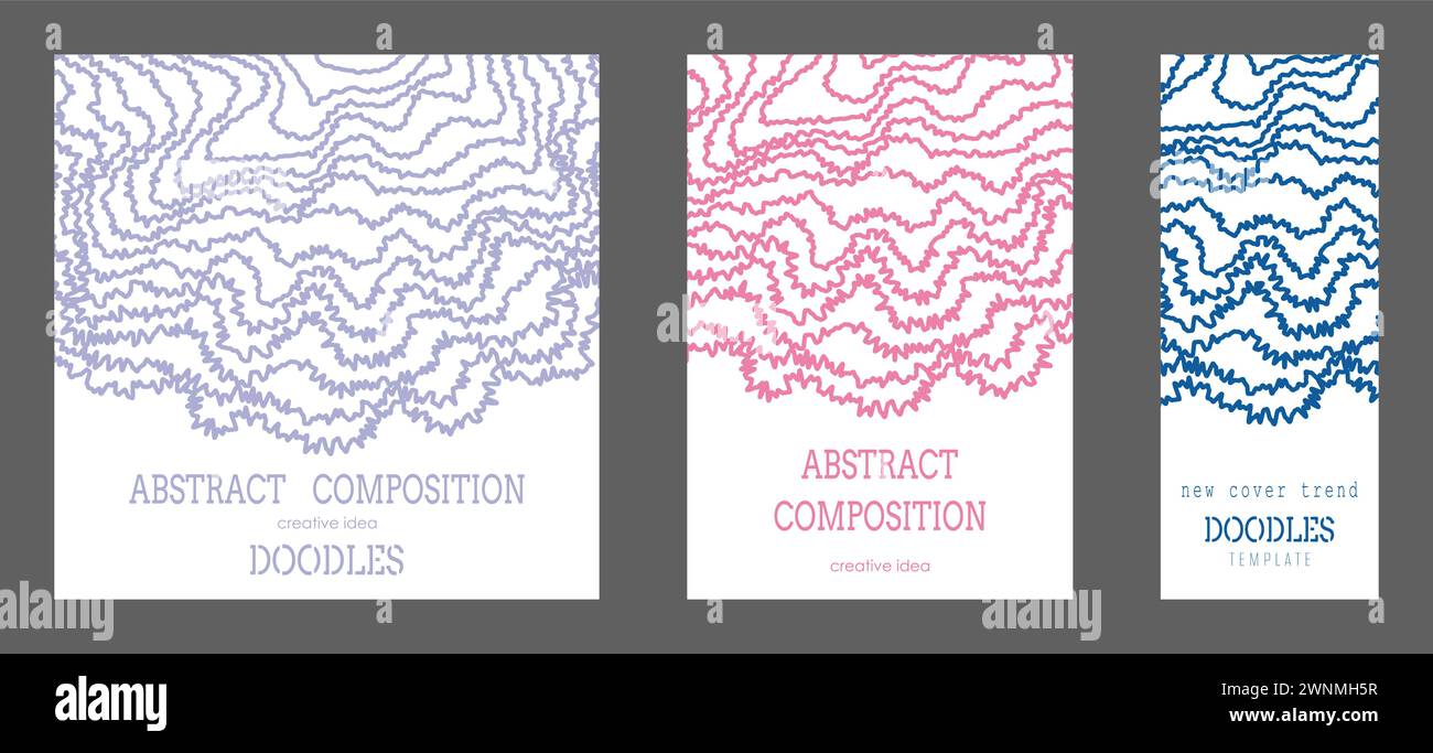 A polyline. A set of colored cover pages for a book, a catalog magazine ...