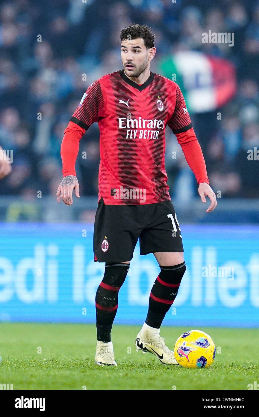 Rome, Italy. 01st Mar, 2024. Theo Hernandez of AC Milan during the ...