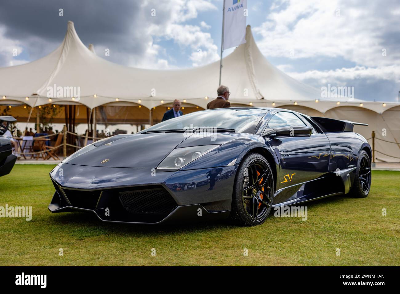 2009 Lamborghini Murciélago LP670-4 SuperVeloce, on display at the ...