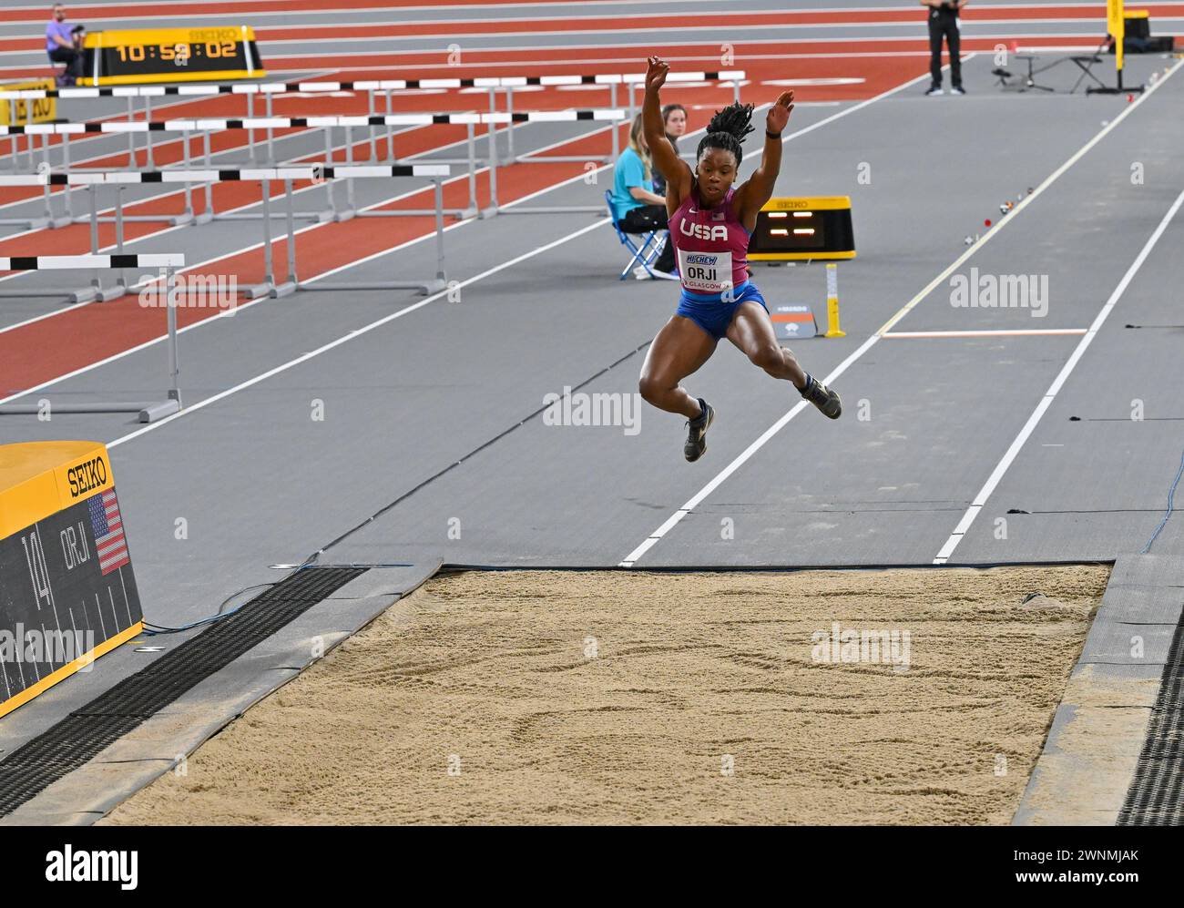 Glasgow, Scotland, UK. 03rd Mar, 2024. Keturah ORJI (USA) in the Womens ...