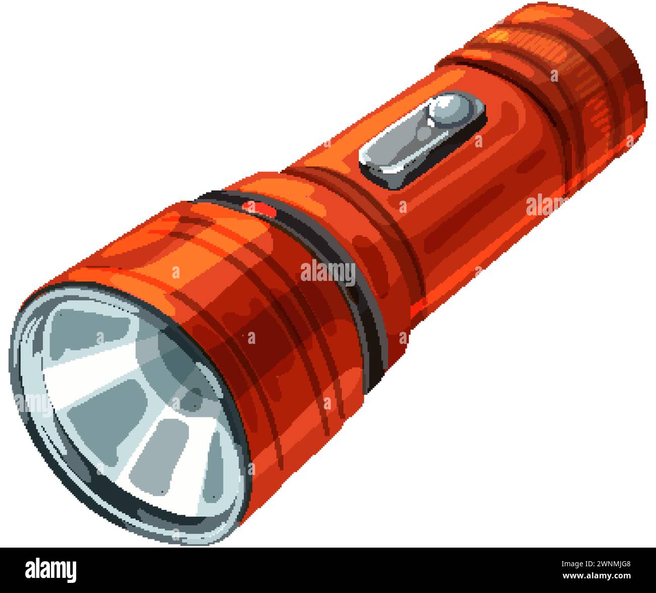 Vector graphic of a portable red flashlight Stock Vector Image & Art ...