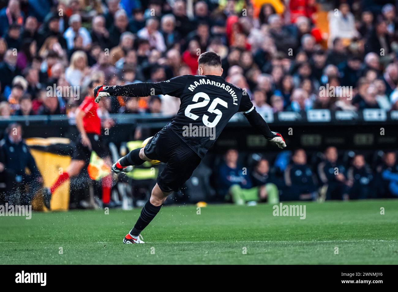 Kepa Arrizabalaga of Real Madrid during the Spanish championship Liga ...