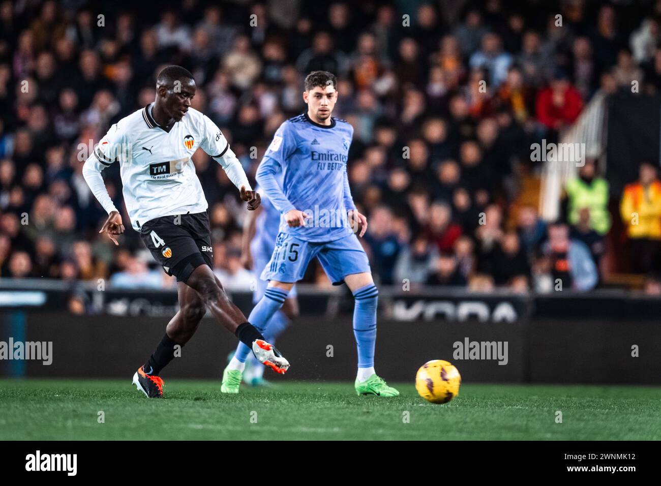 Mouctar Diakhaby of Valencia during the Spanish championship Liga ...