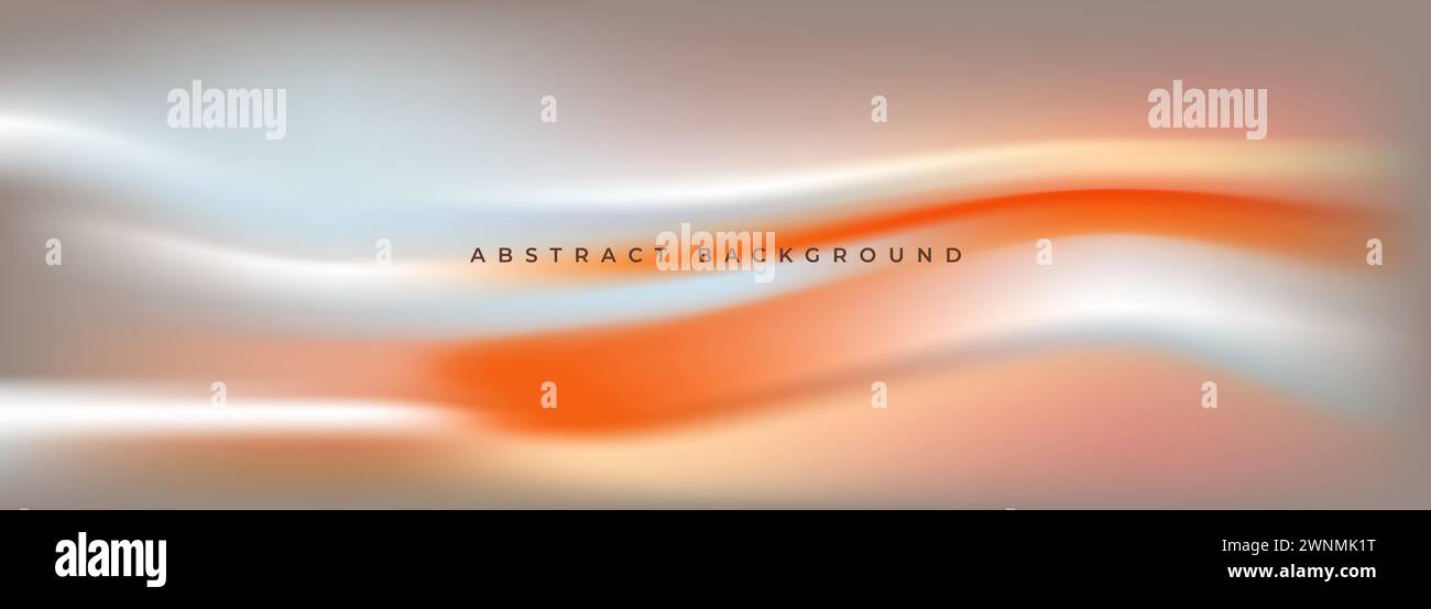Orange holographic background. Abstract bright orange liquid gradient ...