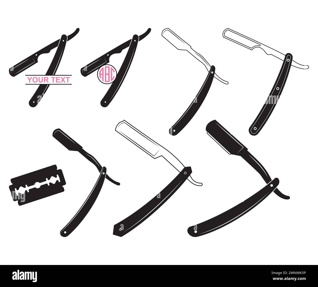 Barber vector vectors hi-res stock photography and images - Alamy