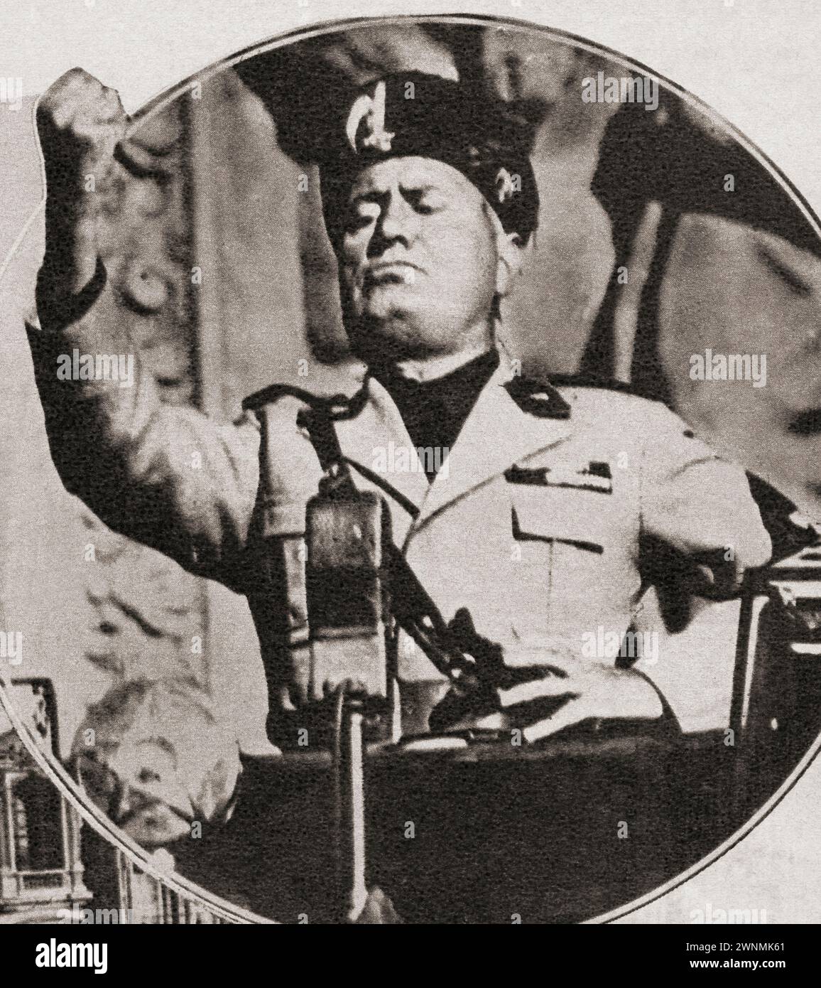 Benito Amilcare Andrea Mussolini, 1883 – 1945, aka Il Duce. Italian ...