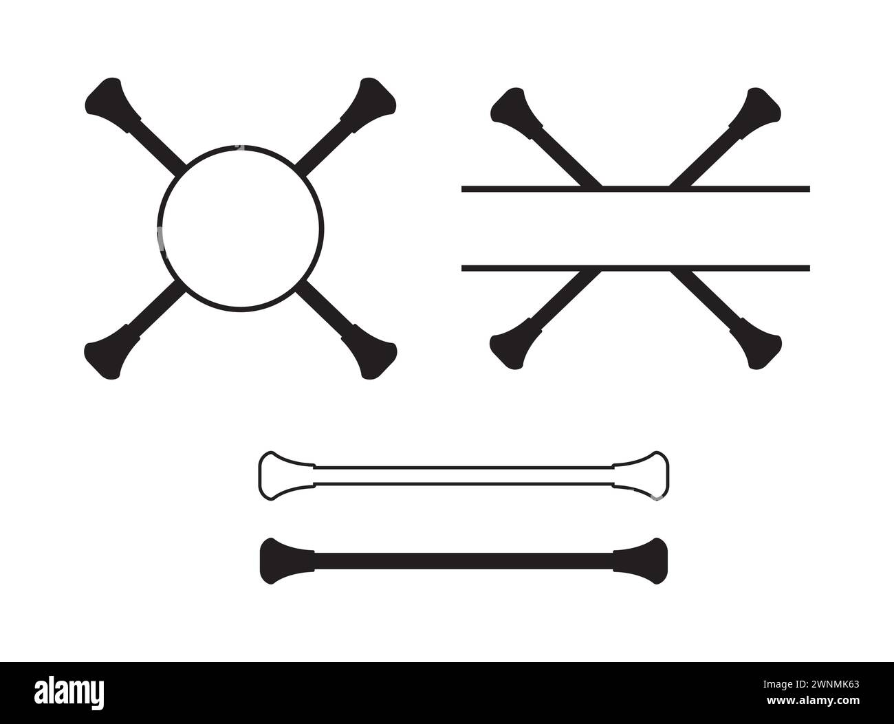 Baton twirling vector hi-res stock photography and images - Alamy