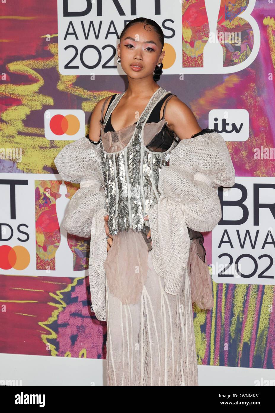 London, UK. 02nd Mar, 2024. Griff attends the BRIT Awards 2024 at the ...