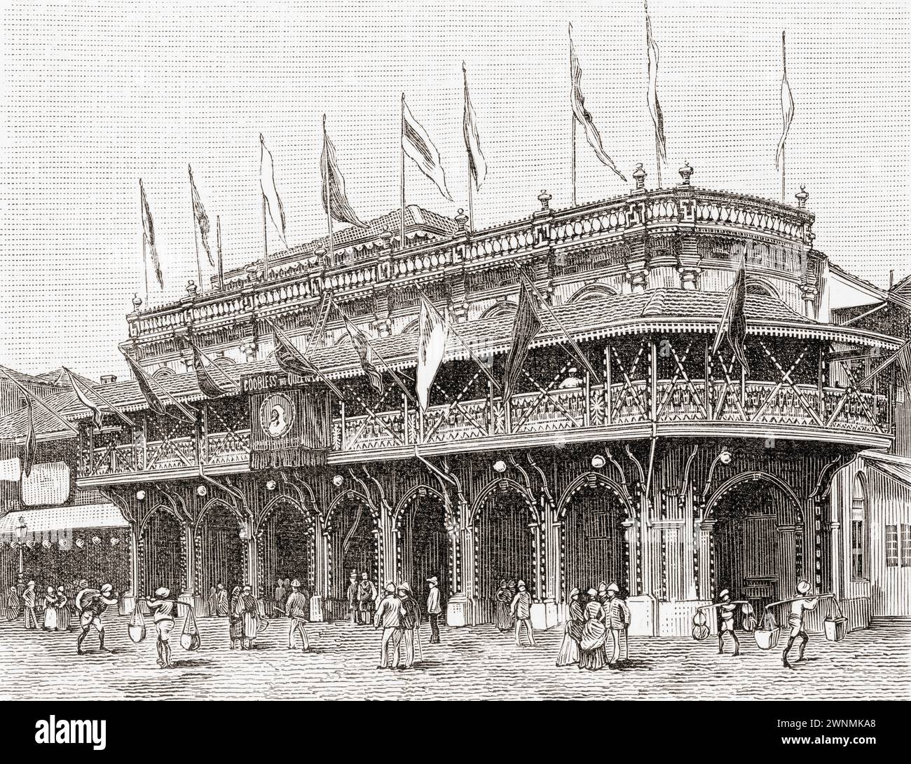 Queen Victoria's Golden Jubilee celebrations in 1887. Sassoon and Co's ...