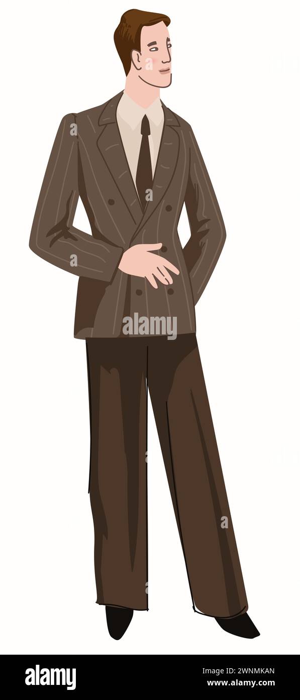 Man wearing classic retro costume and tie hi-res stock photography and ...