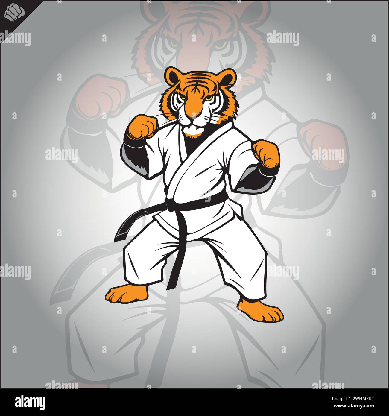 Warrior tiger Stock Vector Images - Alamy