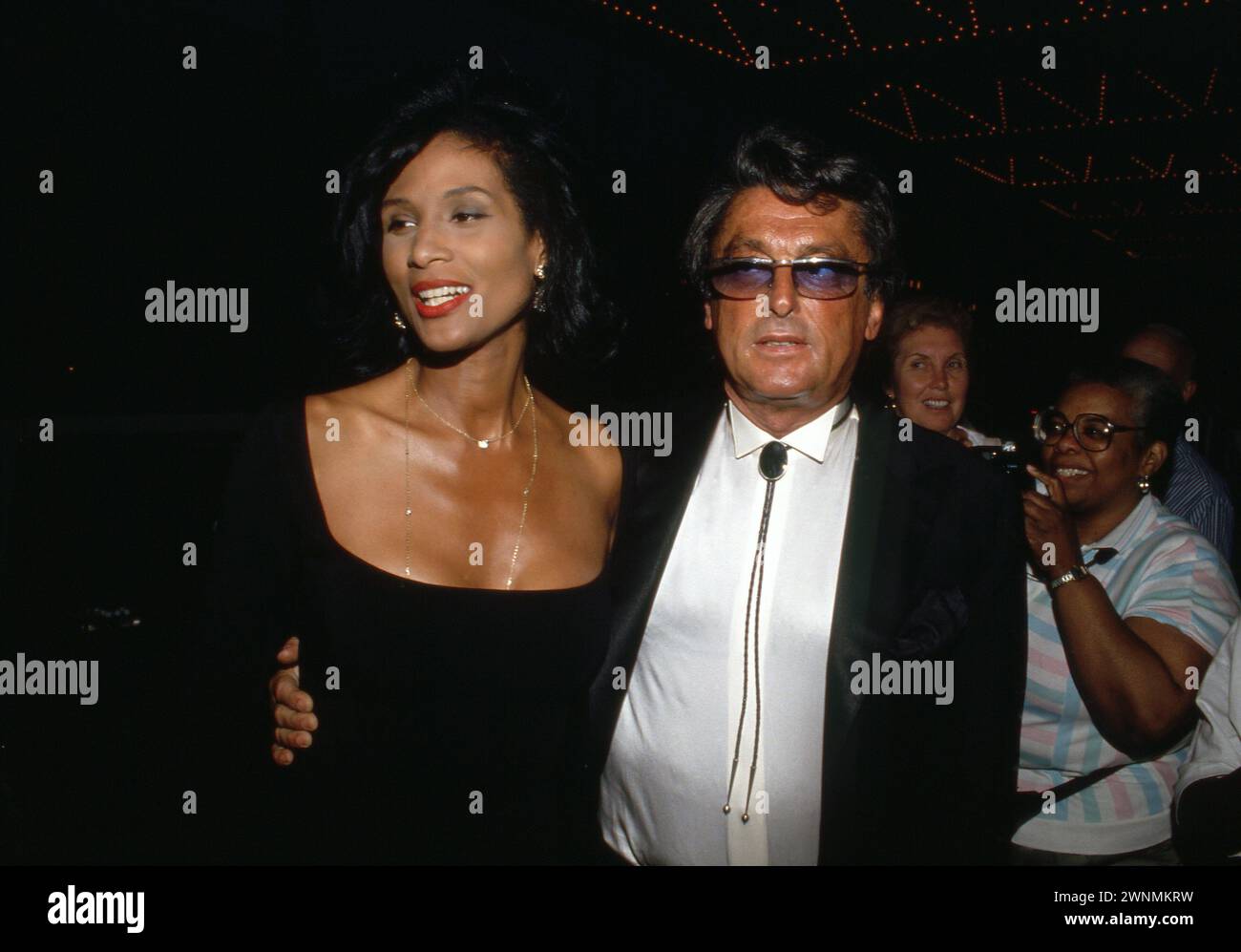 Robert Evans and Beverly Johnson July 1991 Credit: Ralph Dominguez ...
