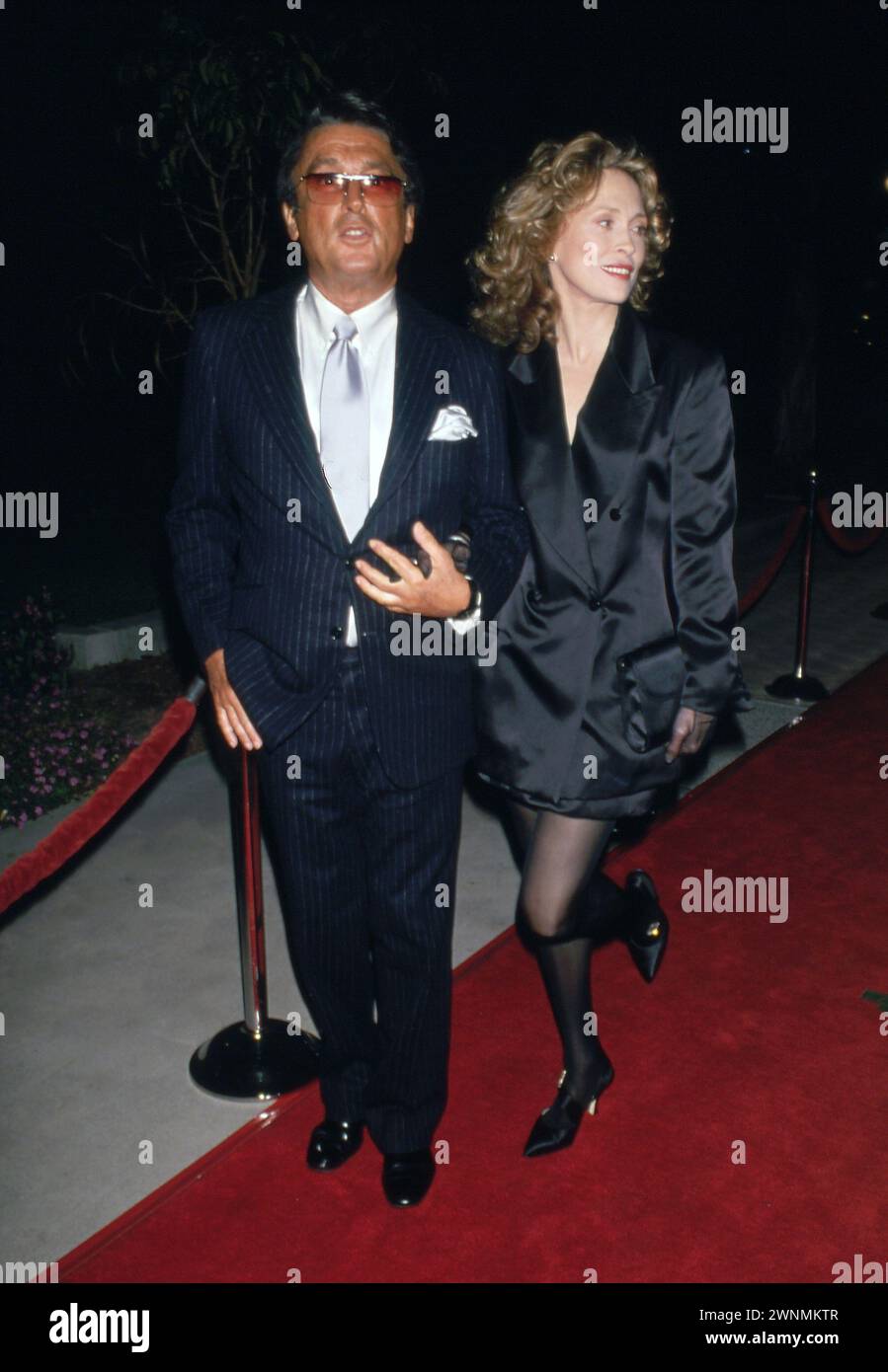 Robert Evans and Faye Dunaway January 1991 Credit: Ralph Dominguez ...