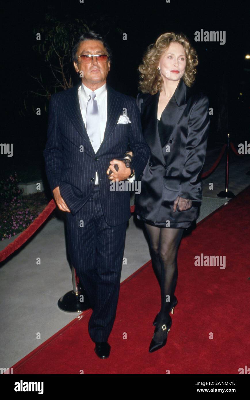 Robert Evans and Faye Dunaway January 1991 Credit: Ralph Dominguez ...
