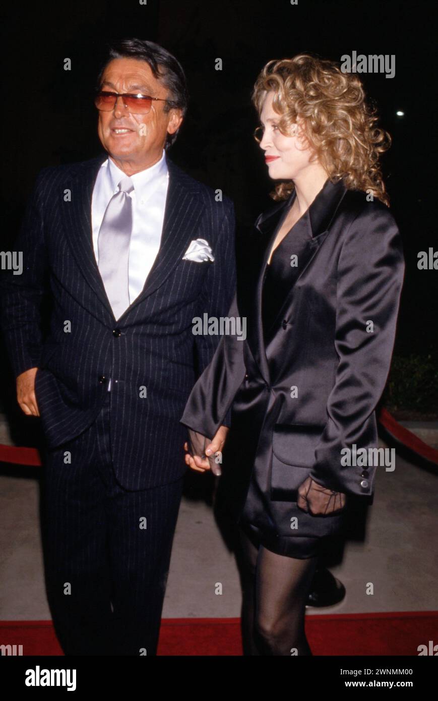 Robert Evans and Faye Dunaway January 1991 Credit: Ralph Dominguez ...