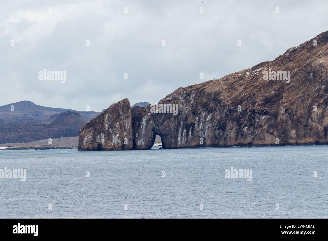Rock window or tunnel close to famous kicker rock galapagos ecuador ...