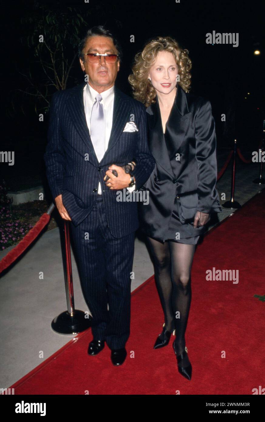 Robert Evans and Faye Dunaway January 1991 Credit: Ralph Dominguez ...