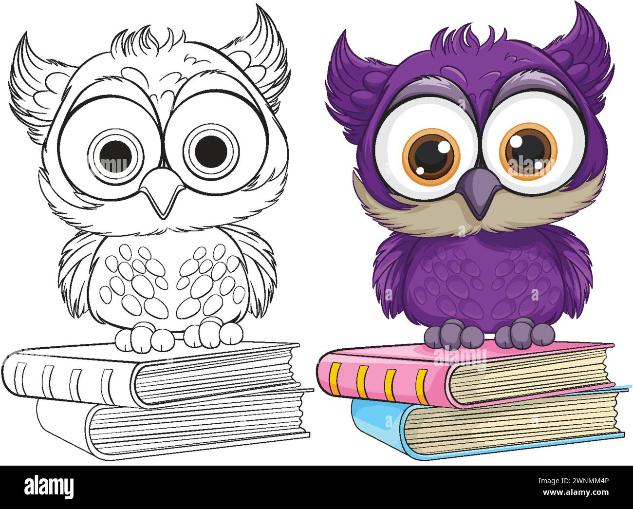 Storybook owls Stock Vector Images - Alamy