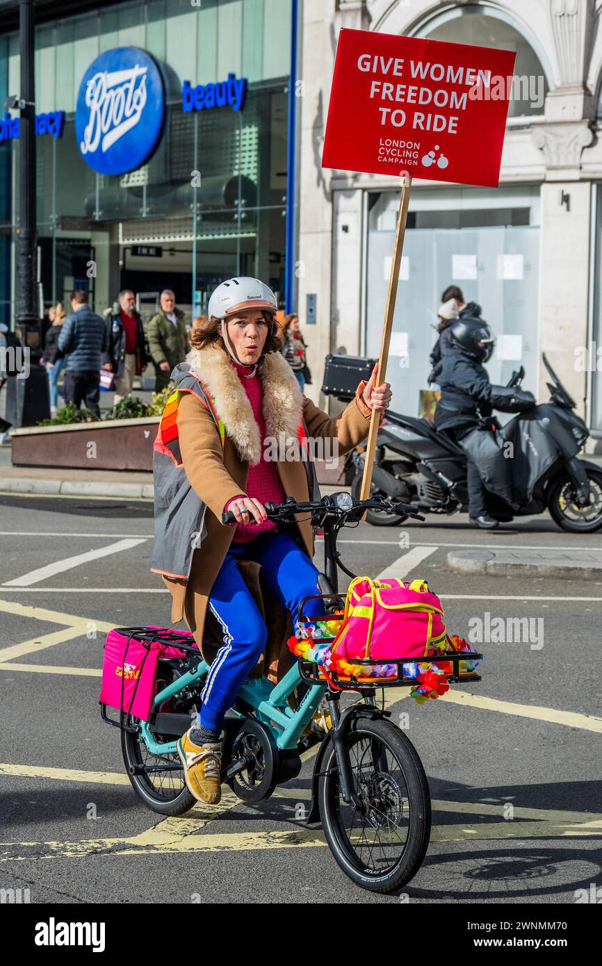 London, UK. 3rd Mar, 2024. The LCC (London Cycling Campaign) Freedom to ...