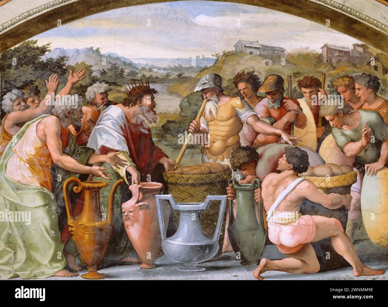 Abraham and Melchizedek, The Vatican loggias (Italian: Logge di ...