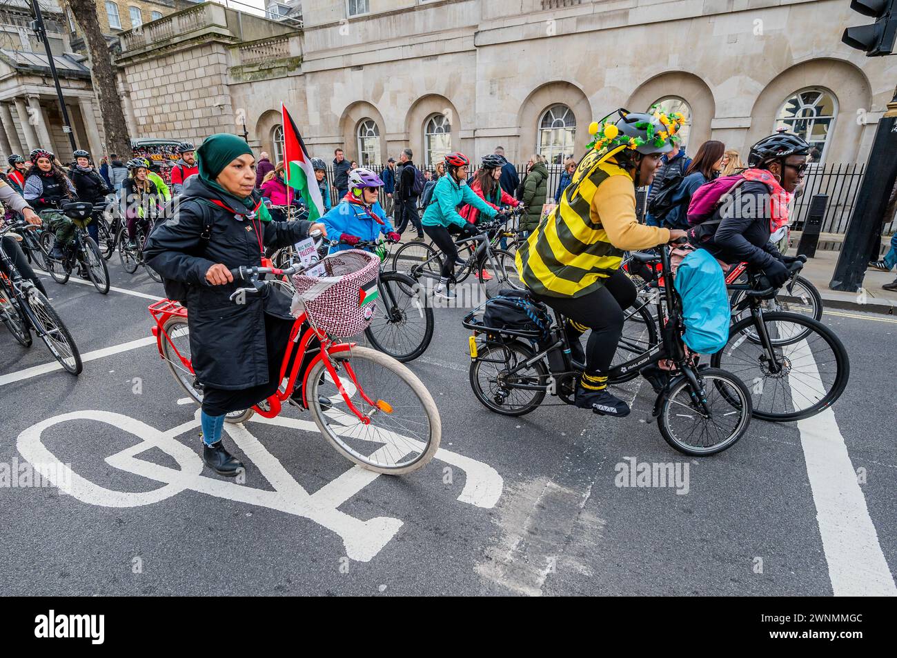 London, UK. 3rd Mar, 2024. The LCC (London Cycling Campaign) Freedom to ...