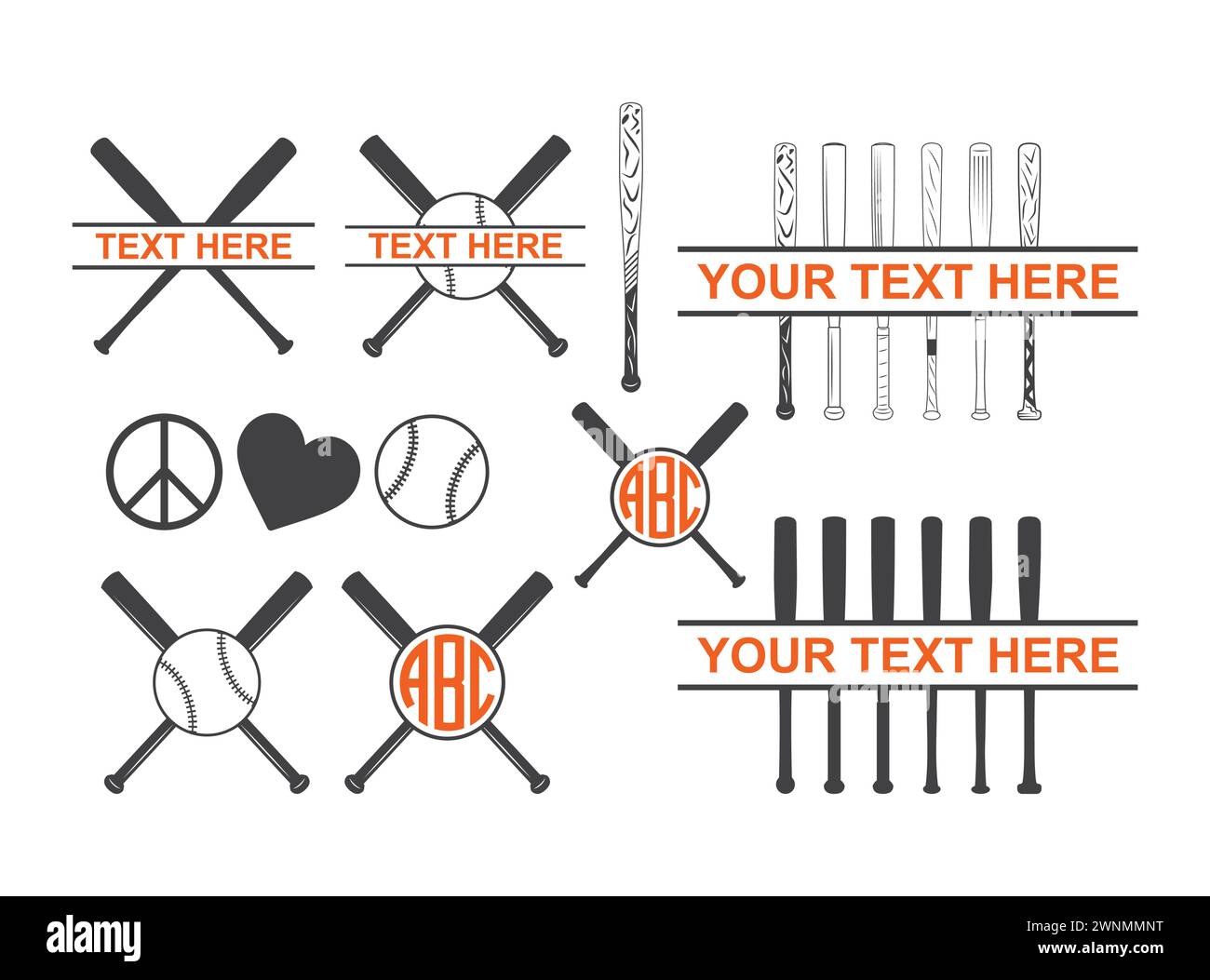 baseball bat Vector, Baseball Bat, Baseball Bat, Baseball Svg Bundle, Sports, Baseball Clipart ...