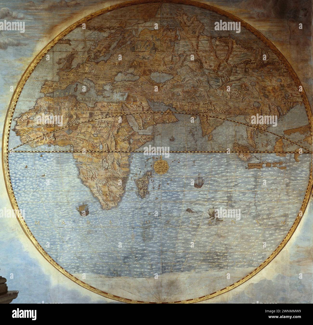 Antique world maps HQ – Map of the Eastern Hemisphere, 1583 Vatican ...