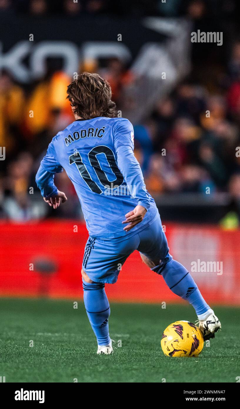 Luka Modric of Real Madrid during the Spanish championship Liga ...