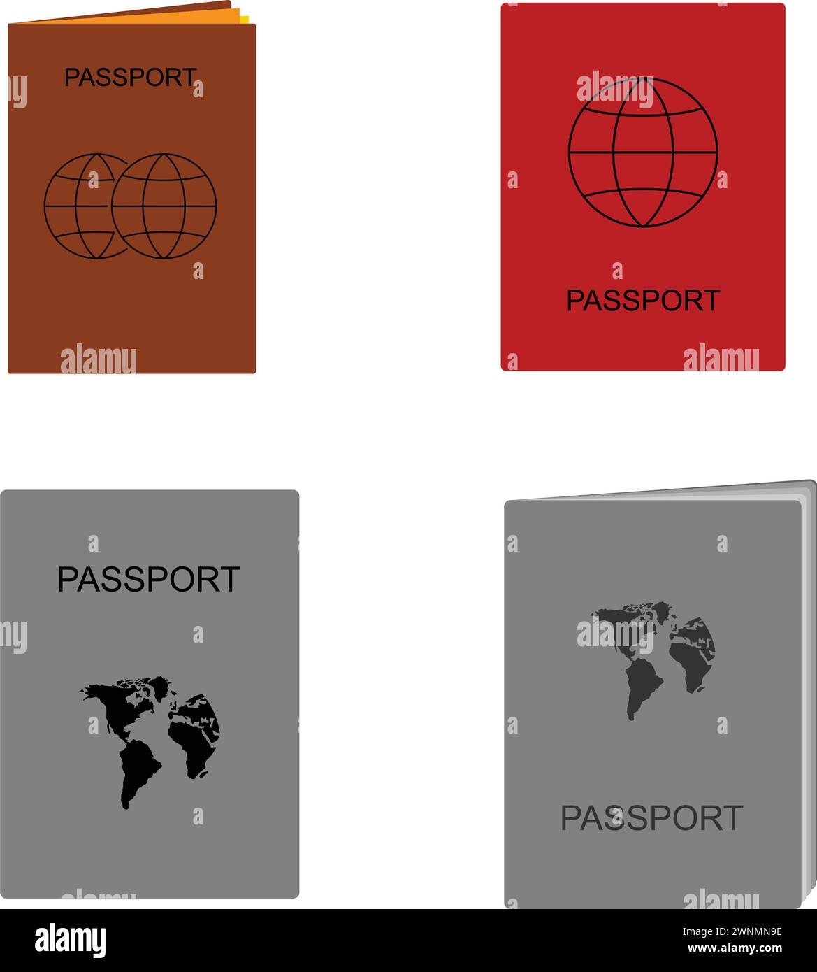 Passport photo page Stock Vector Images - Alamy