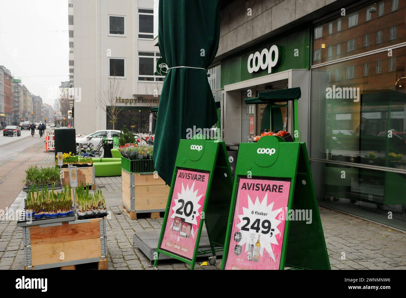 Copenhagen, Denmark /03 March 2024/.Coop chain food store in danish ...