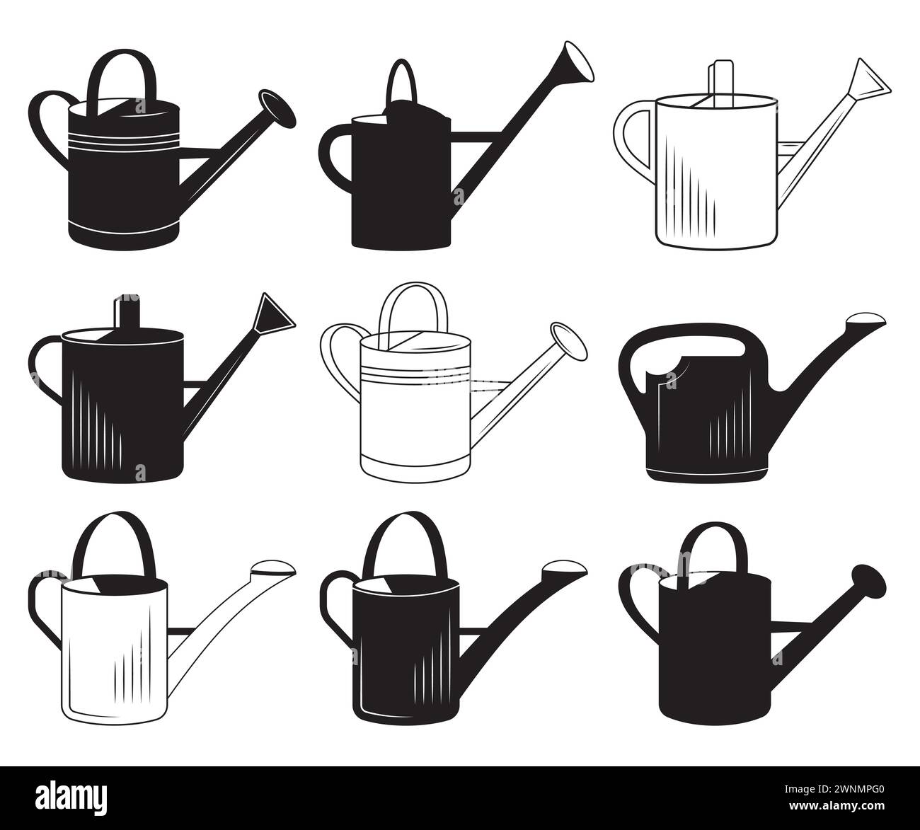 Watering Can, Clipart Image, Watering Can Vector, Watering Can Svg ...