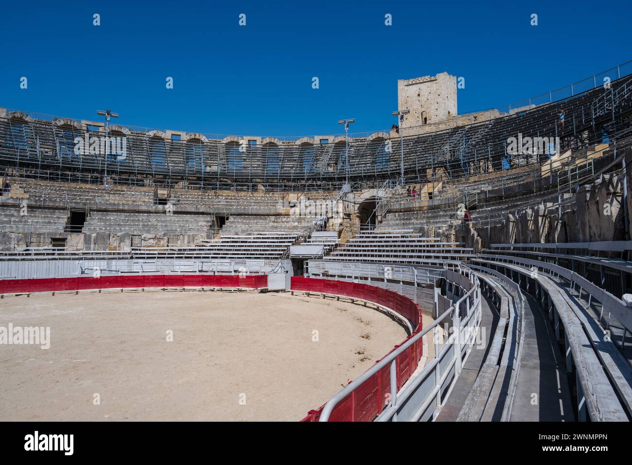Photo of the arena in Arles, restored from Roman times Stock Photo - Alamy