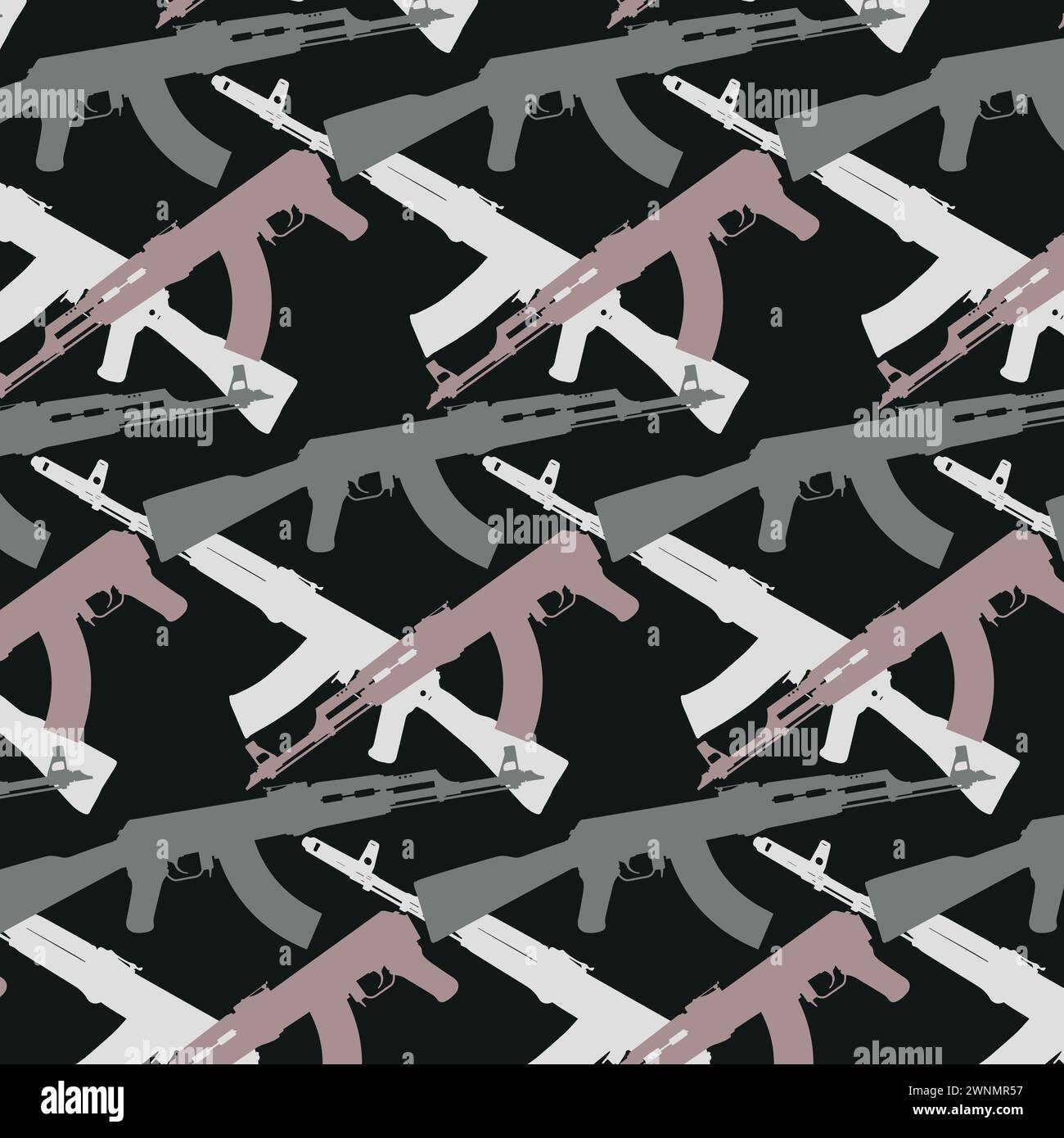 Kalashnikov Russian gun steamless texture. Vector. Eps. Vector ...