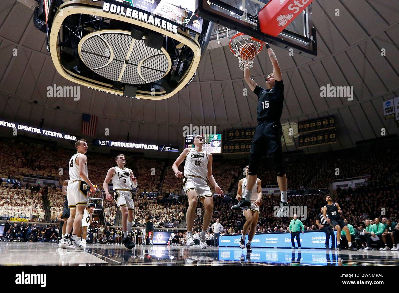 WEST LAFAYETTE, IN - MARCH 02: Michigan State Spartans center Carson ...