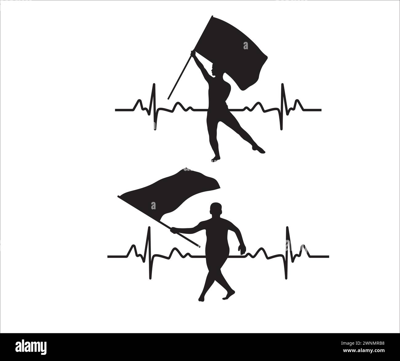 Color Guard Vector, Peace Love Color Guard, Marching Band Clipart ...