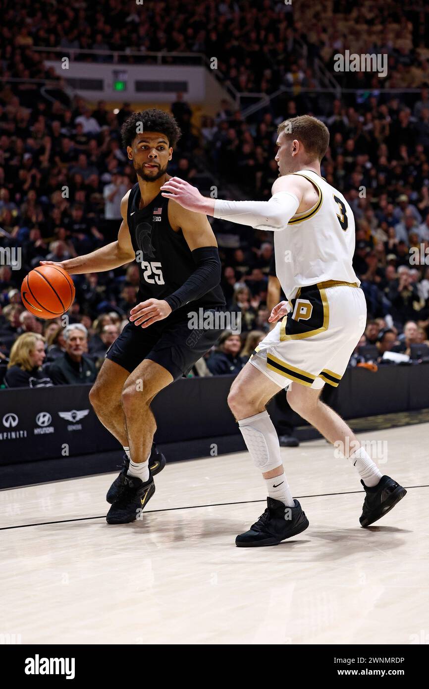 WEST LAFAYETTE, IN - MARCH 02: Michigan State Spartans forward Malik ...