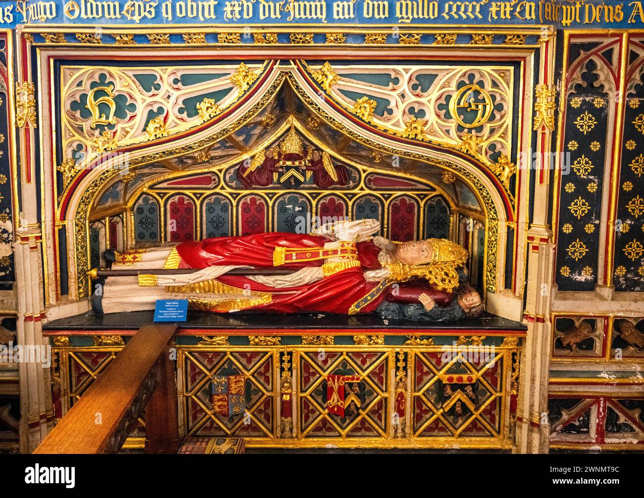 Tome and effigy of Bishop Hugh Oldham, founder of Manchester Grammar ...