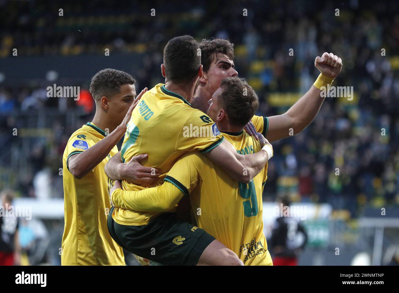 SITTARD - Rodrigo Guth of Fortuna Sittard celebrates the 5-1 during the ...