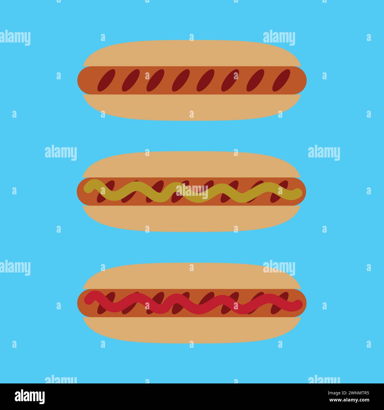 Grilled meat product Stock Vector Images - Alamy