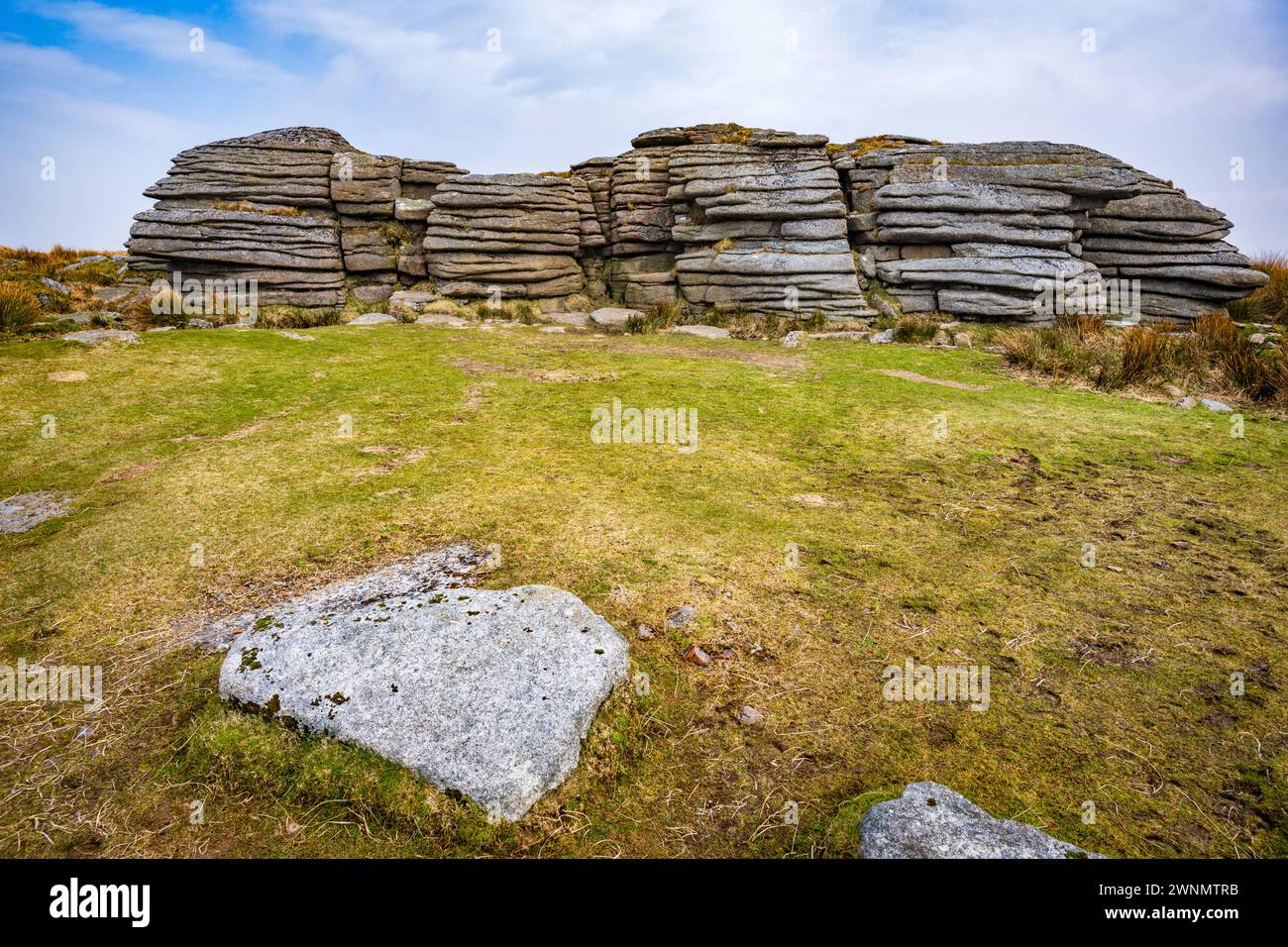 Dinger Tor is a good example of horizontal jointing in granite ...