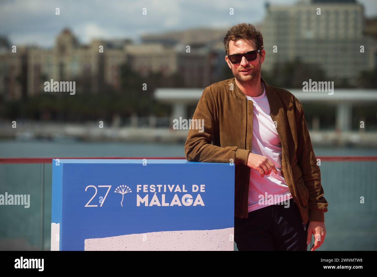 Malaga, Spain. 03rd Mar, 2024. Spanish actor Peter Vives poses during ...