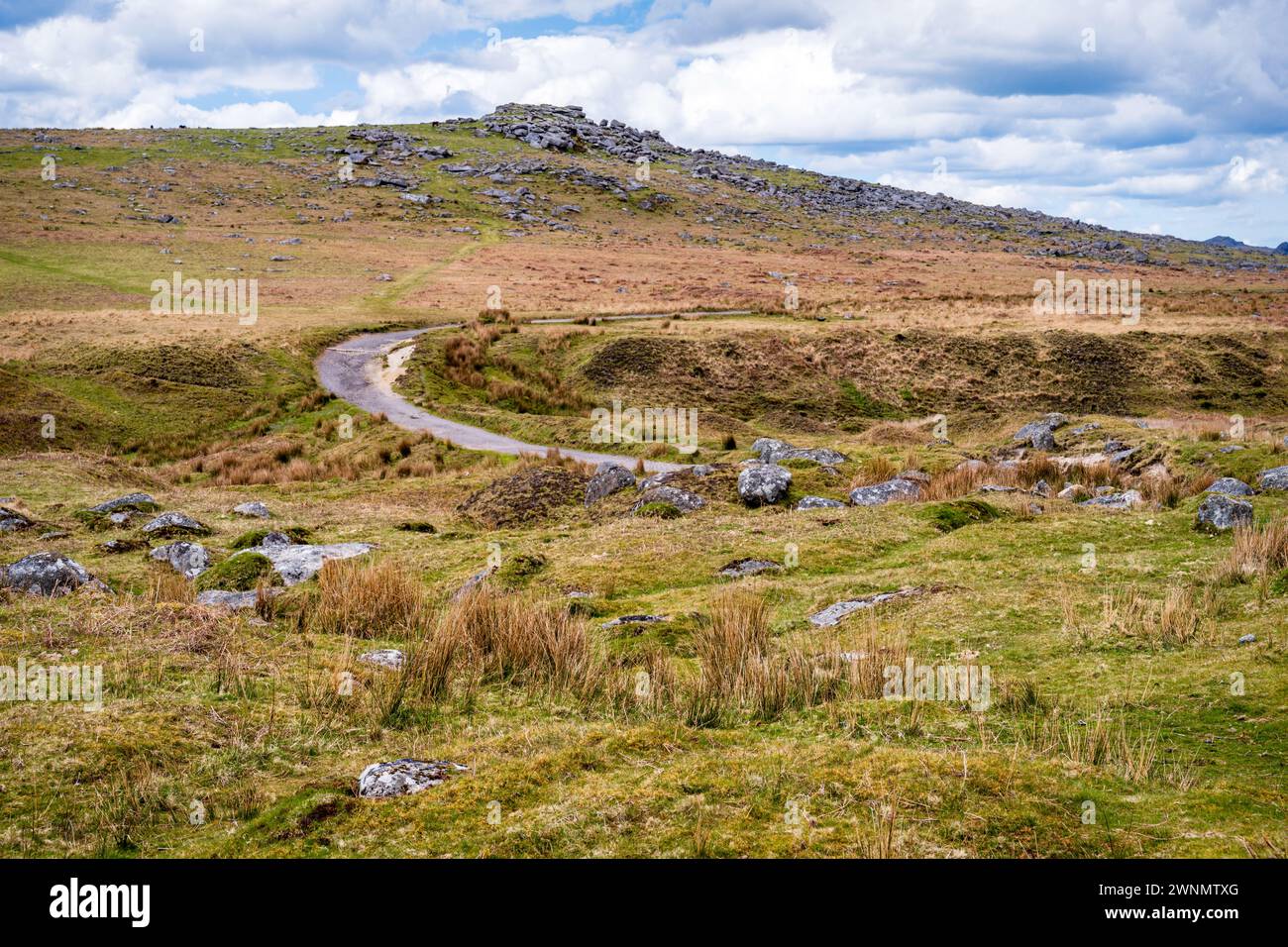 View of Gutter Tor, seen from the vicinity of Ditsworthy Warren House ...