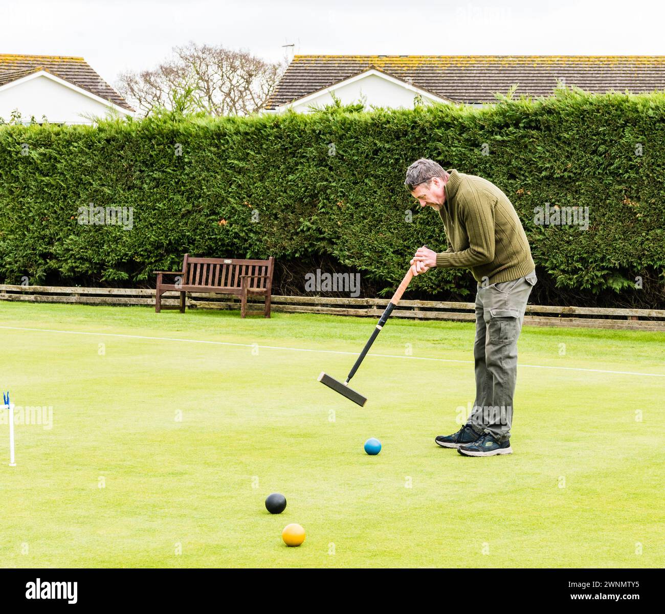 First class croquet players hi-res stock photography and images - Alamy