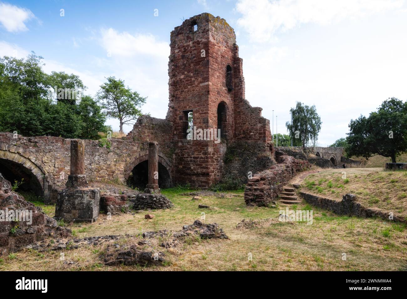 The Old Exe Bridge is a ruined medieval arch bridge constructed between ...
