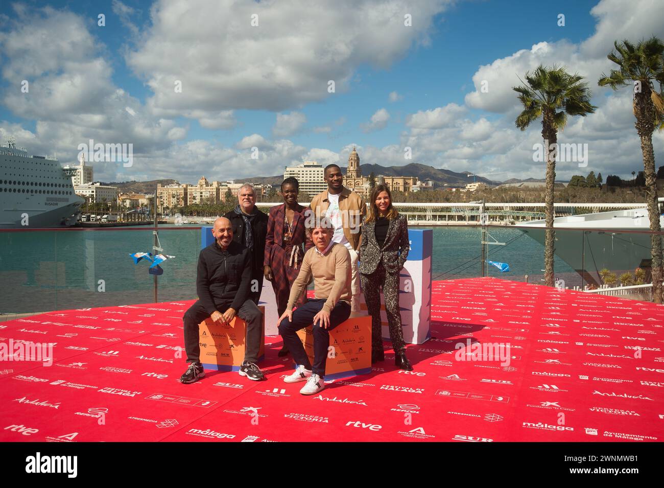 Malaga, Spain. 03rd Mar, 2024. Cast members attend the photocall of the ...