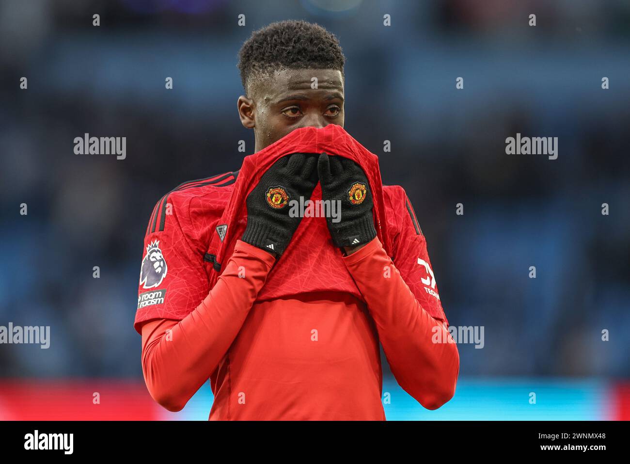Omari Forson of Manchester United after the game during the Premier ...